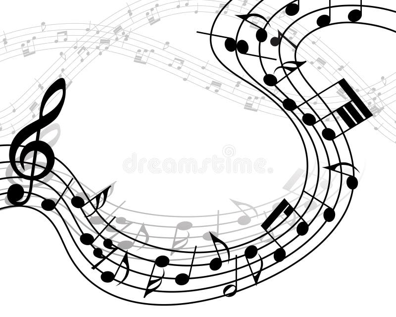 Music Note Border stock vector. Illustration of note - 22257173