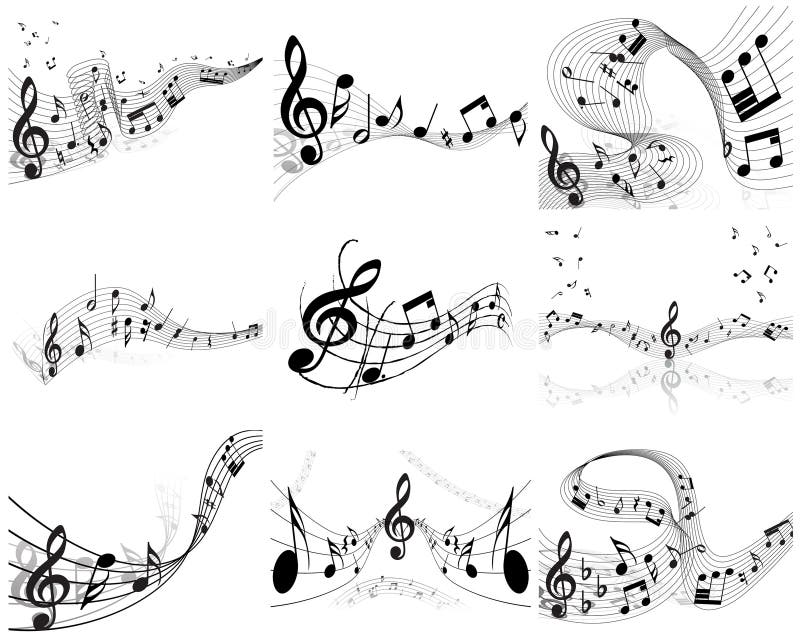 Notes staff stock vector. Illustration of curve, beautiful - 11650182