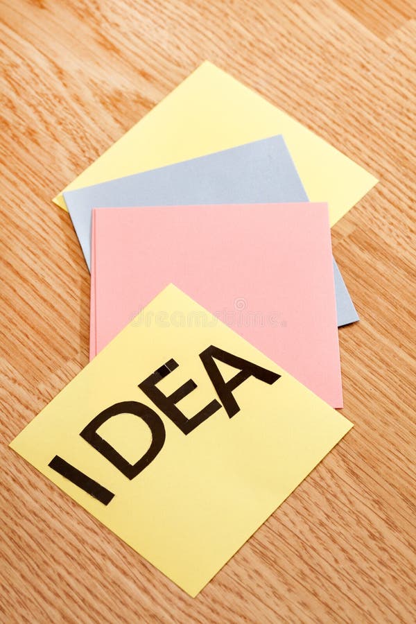 Notes on the table stock image. Image of paper, check - 25226229