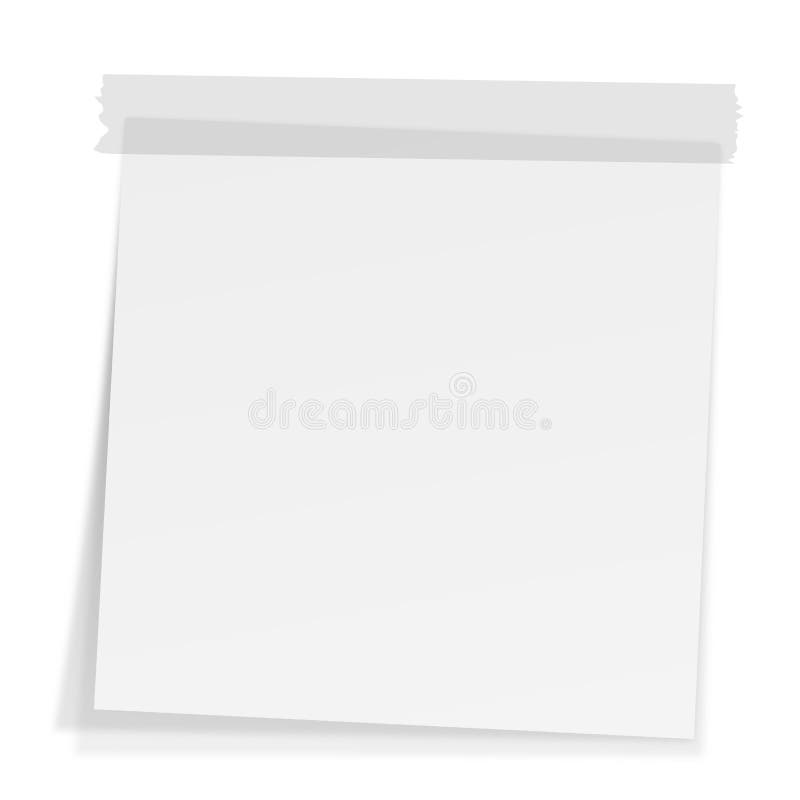Paper with sticky tape stock vector. Illustration of divide - 11580328