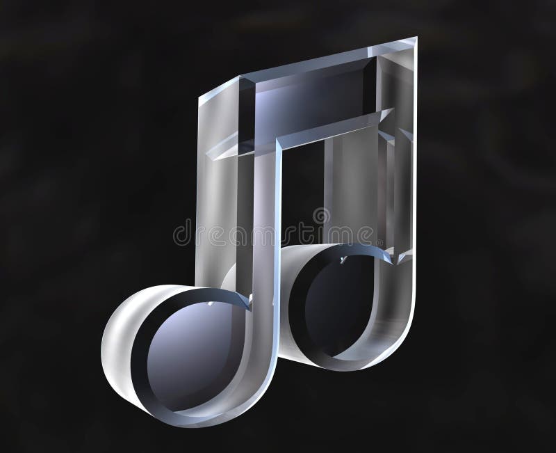 Notes in Transparent Glass 3d Stock Illustration - Illustration of ...