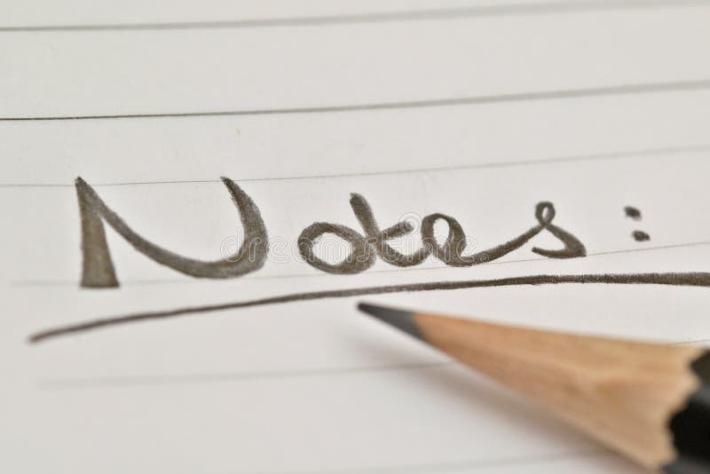 Notes word and a pen stock image. Image of black, handwritten - 142136019