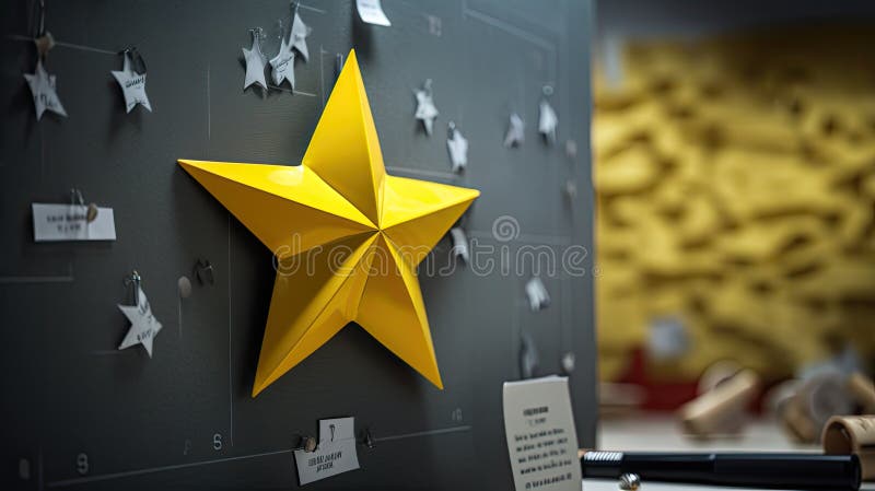 Yellow Magnet on Bright Blue Background in Pastel Colors Stock ...