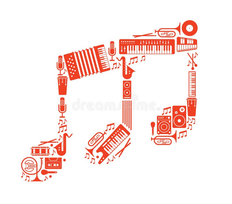 Notez La Silhouette De Signe Illustration de Vecteur - Illustration du ...