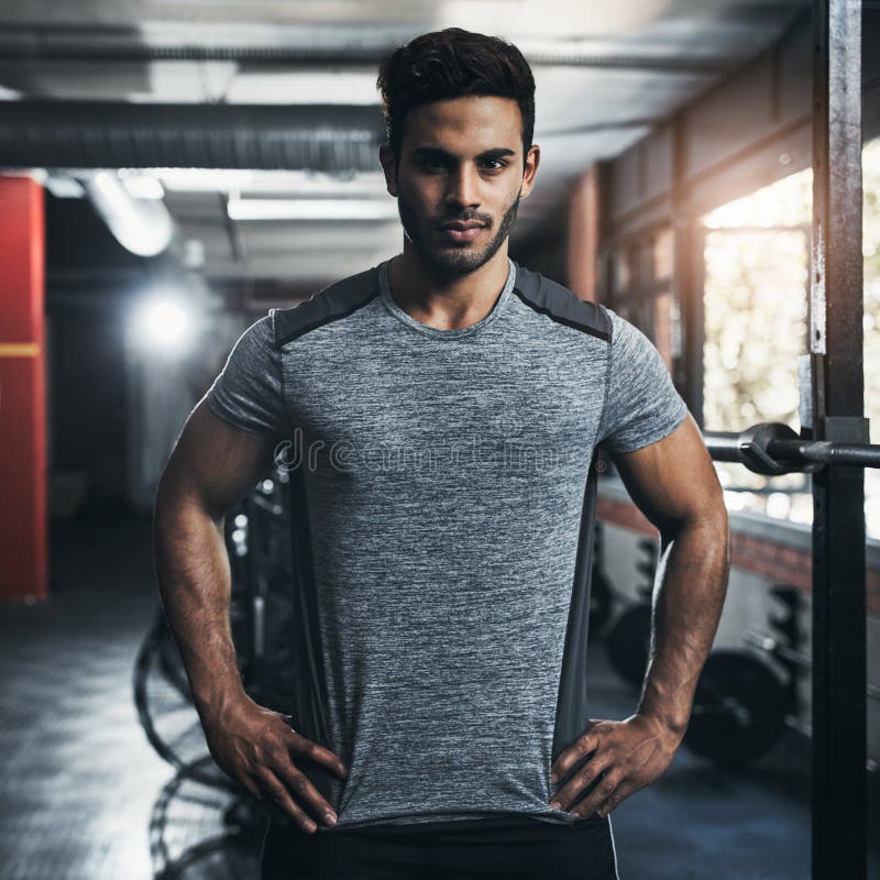 Nothing Beats Being at the Gym. Portrait of a Handsome Young Man at the ...