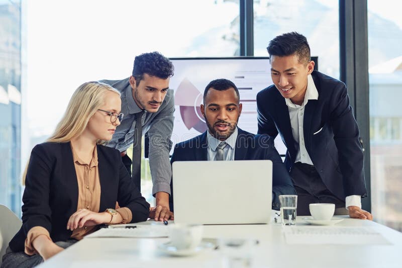 Nothing Completes a Task Better Than Teamwork. a Group of Young ...