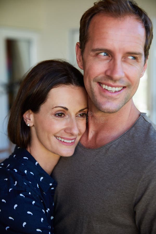 Nothing Feels Better Than this. an Affectionate Couple Standing Outside ...