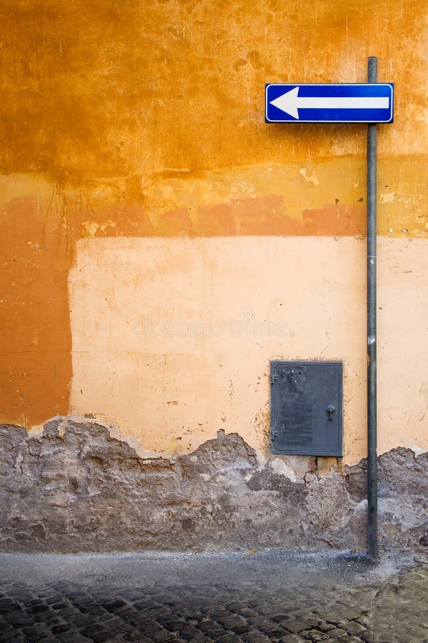 Nothing left stock photo. Image of arrow, orange, wall - 22427526