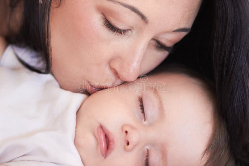 Nothing is Sweeter. Shot of a Mother and Her Little Baby. Stock Photo ...