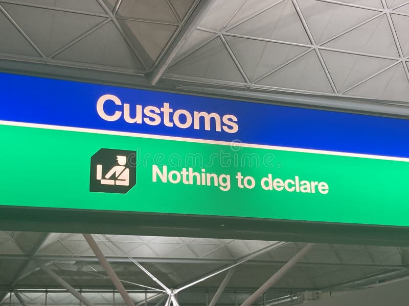 Nothing to declare stock photo. Image of declare, travel - 287219348