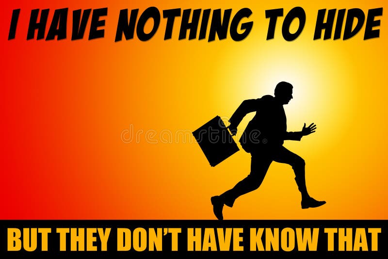Nothing to hide stock illustration. Illustration of avoid - 61040888