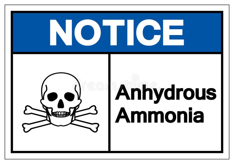 Danger Anhydrous Ammonia Symbol Sign, Vector Illustration, Isolate on ...