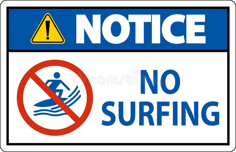 Beach Safety Sign Warning - Drowning Hazard Stock Vector - Illustration ...