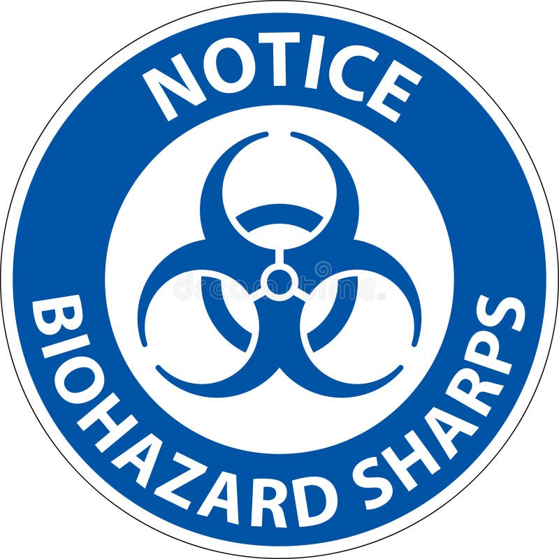 Biohazard Label, Biohazard Sharps Stock Vector - Illustration of ...