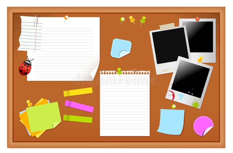 Notice board vector stock vector. Illustration of billboard - 5441291