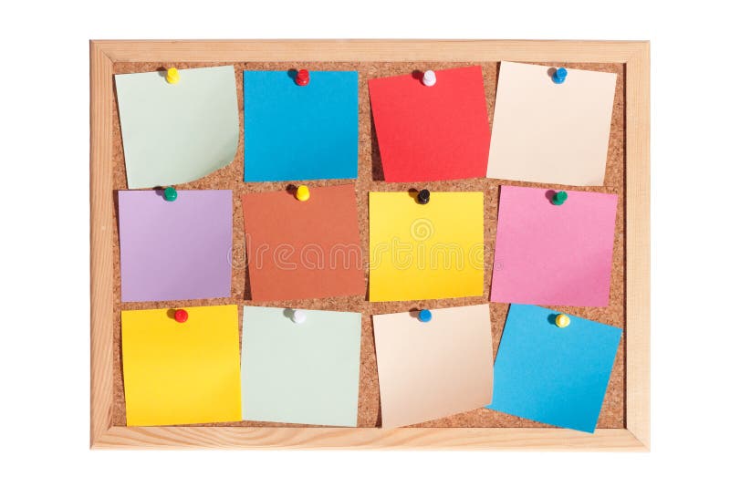 Notice board stock photo. Image of frame, paper, notice - 19833558