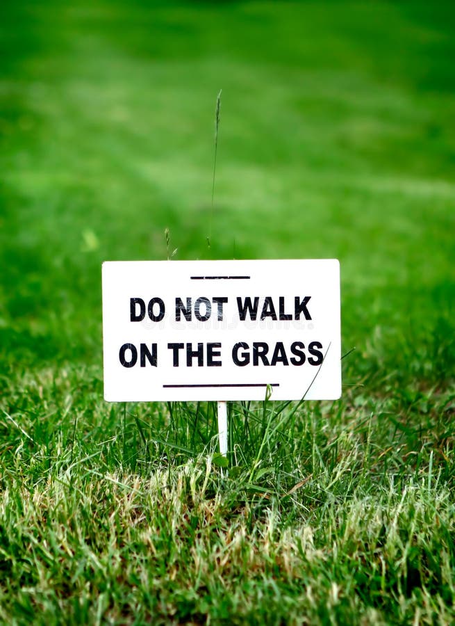 Notice Board on the Grass stock image. Image of lawn - 33105093