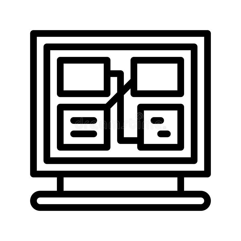 Notice Board Line Icon. Can Be Used for Websites, UI and Mobile Apps ...