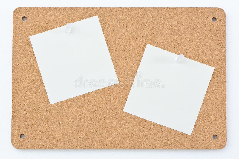 Notice Board with Post Notes Stock Image - Image of note, communicate ...
