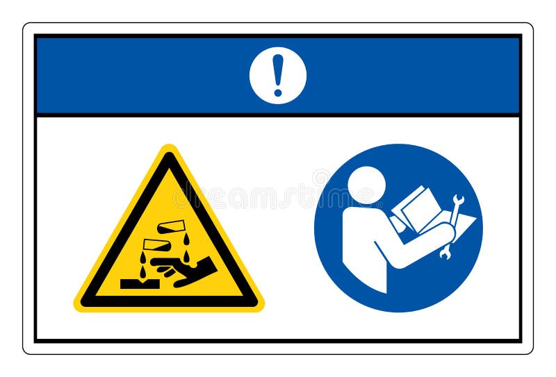 Notice Read Technical Manual before Servicing Symbol Sign, Vector Illustration, Isolate on White ...