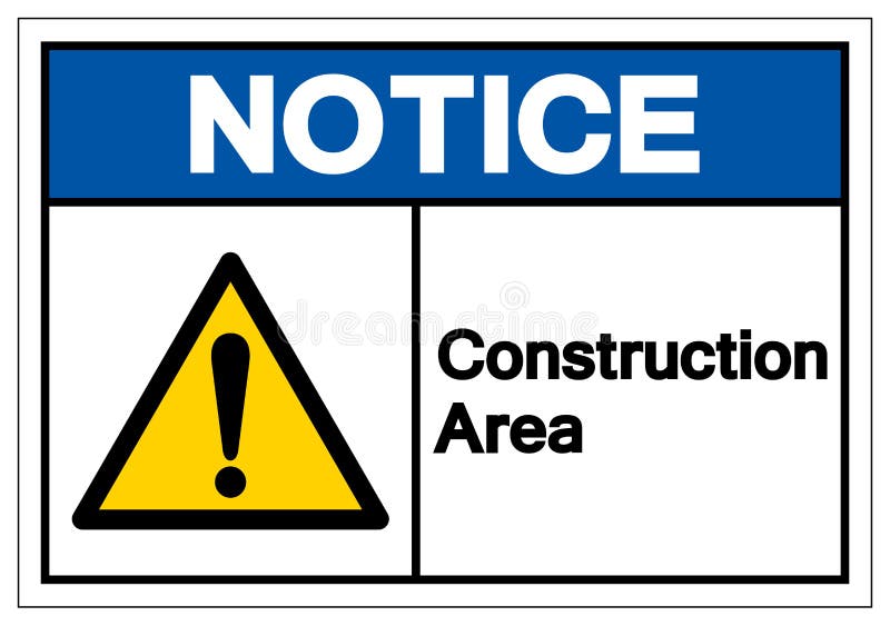 Construction Area Symbol Sign Vector Illustration Isolate on White ...