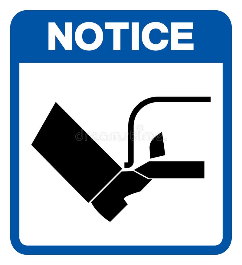 Notice Cut Hazard Foot Symbol Sign, Vector Illustration, Isolate on ...