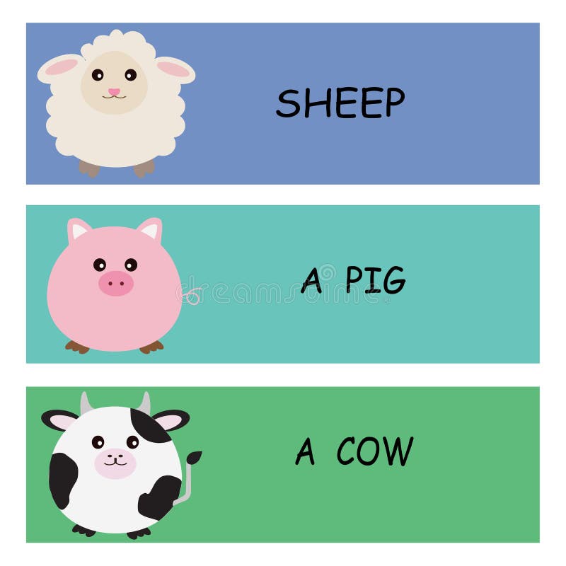 The notice of cute animals stock vector. Illustration of area - 88272048