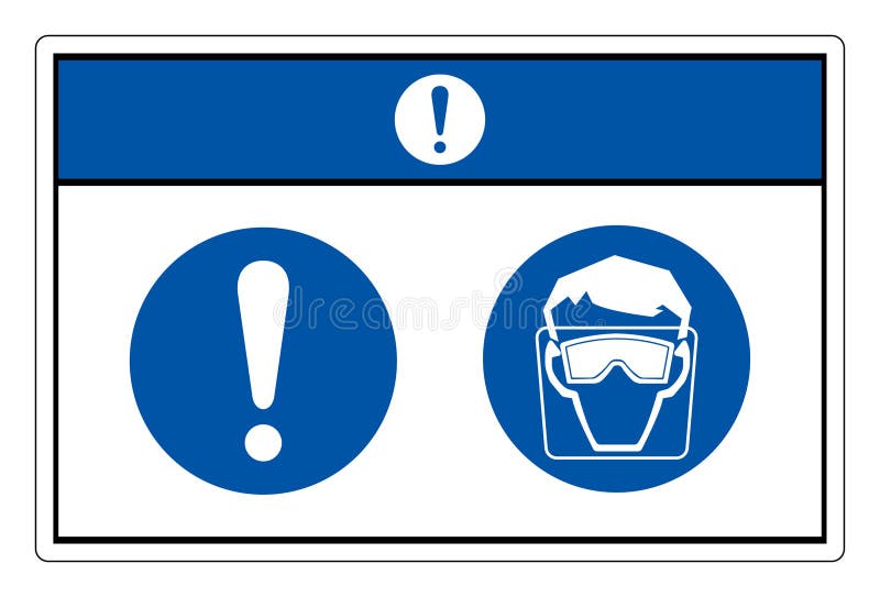 Notice Double Face Protection Symbol Sign ,Vector Illustration, Isolate ...