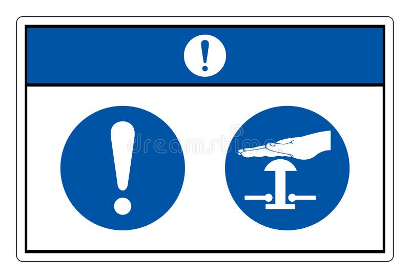 Notice Emergency Stop Symbol Sign,Vector Illustration, Isolated on ...
