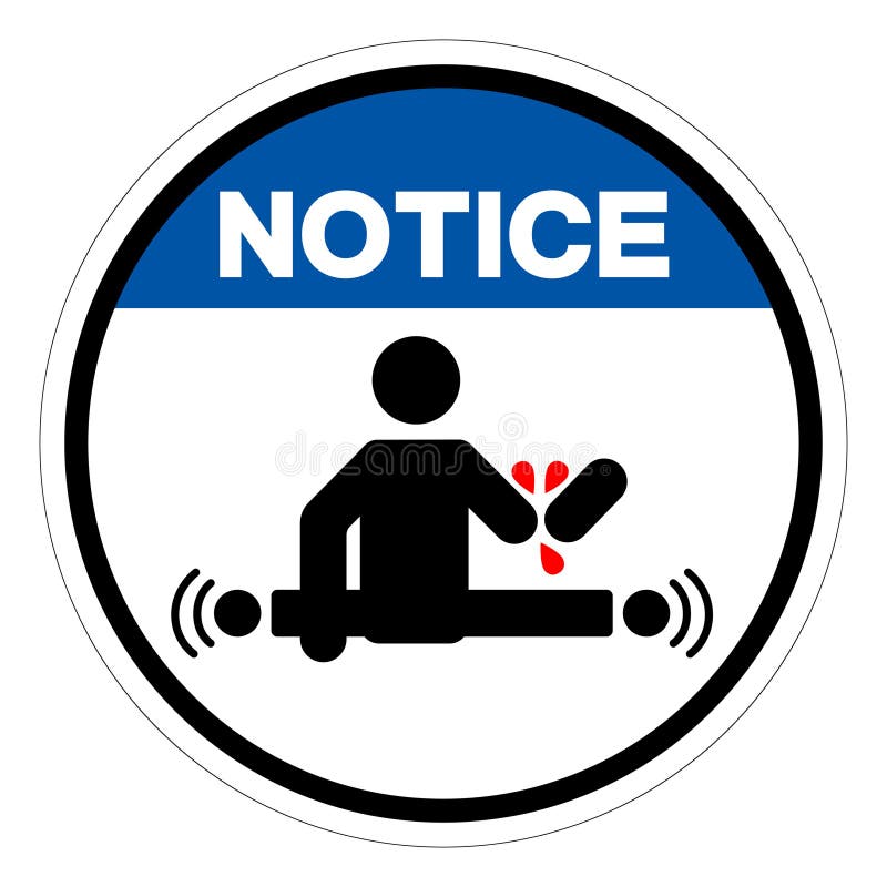 Notice Equipment Starts Automatically Symbol Sign, Vector Illustration ...