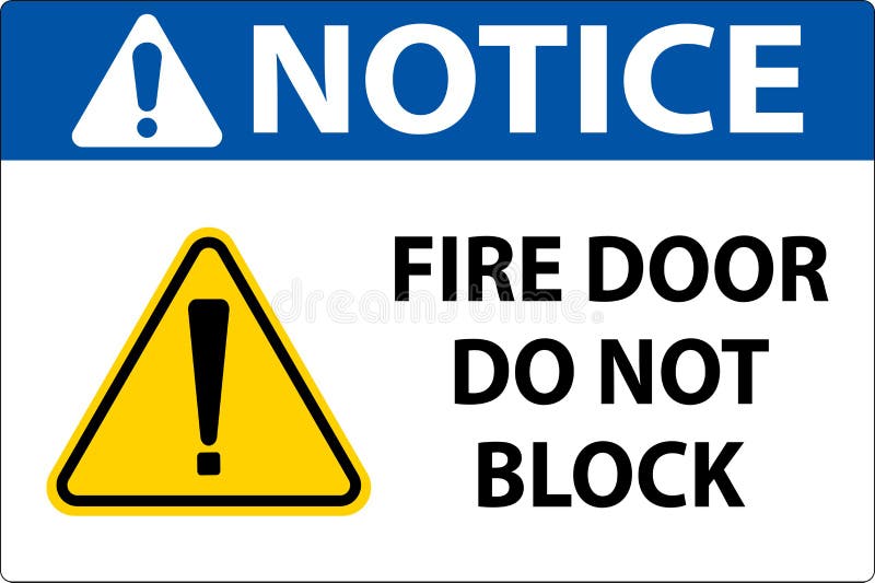 Fire Exit Do Not Block Stock Illustrations – 152 Fire Exit Do Not Block ...