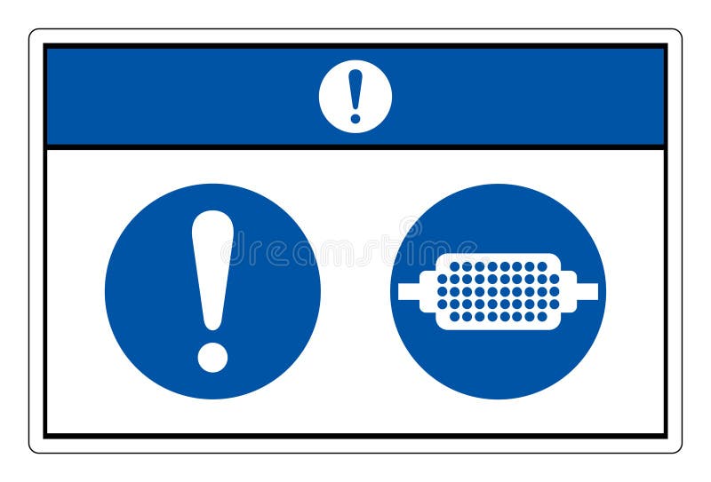 Notice Flame Arrester Must Be Worn Symbol Sign, Vector Illustration ...