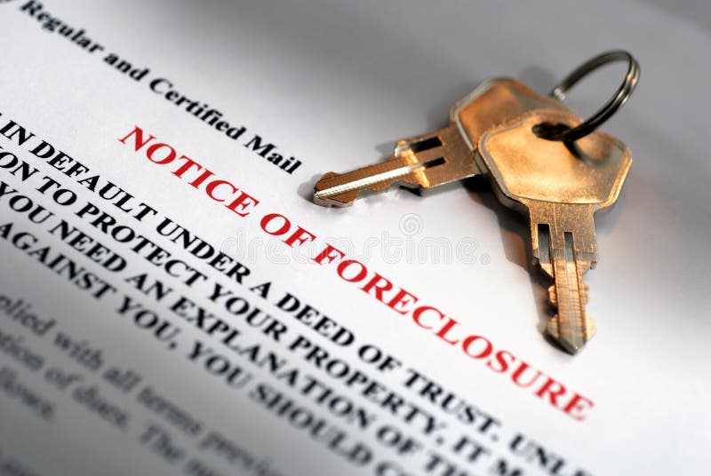 Notice of Foreclosure stock photo. Image of property, business - 8682362