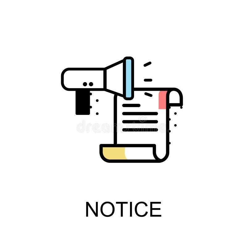 Notice Graphic Icon.Vector Illustration. Stock Illustration ...