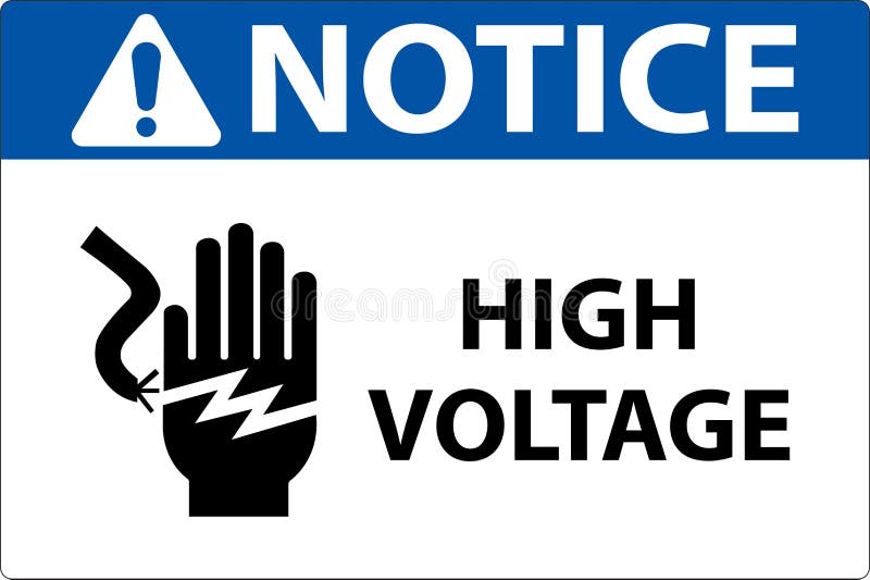 Notice High Temperature Symbol and Text Safety Sign Stock Vector ...