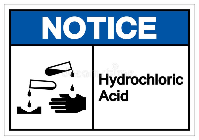 Hydrochloric Acid UN1789 Symbol Sign, Vector Illustration, Isolate on ...