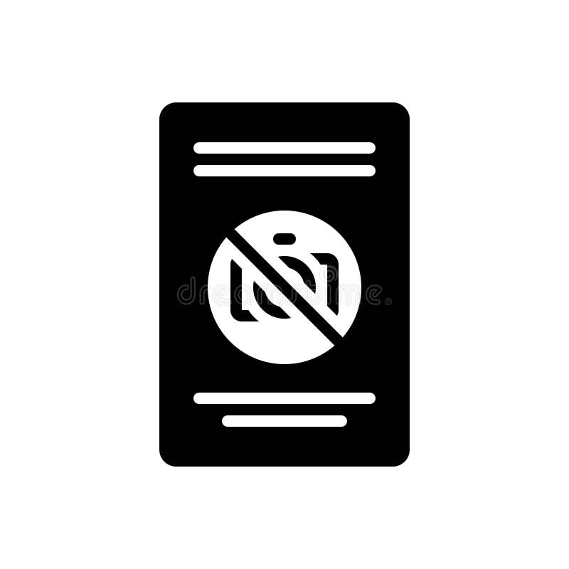 Black Solid Icon for Notice, Information and Camera Stock Vector ...