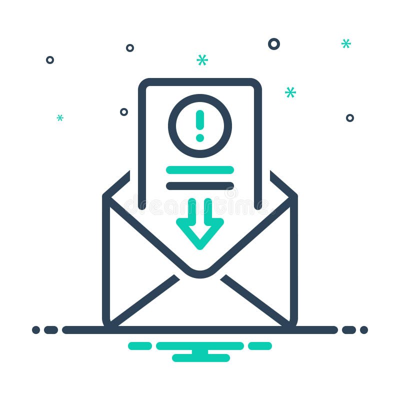 Mix Icon for Notice, Invitation and Document Stock Vector ...