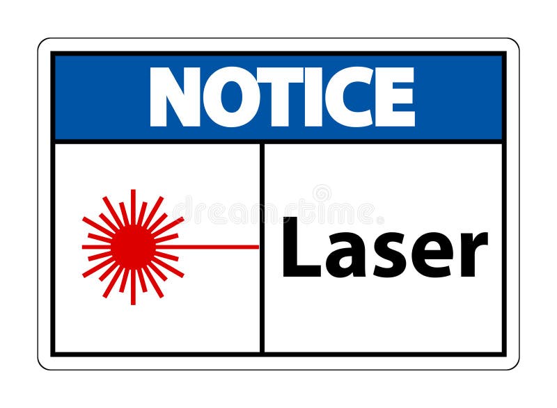 Notice Laser Symbol Sign Symbol Sign Isolate on Transparent Background ...