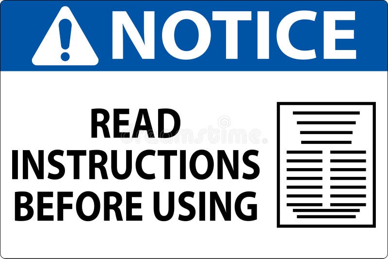 Safety Instruction Mechanical Engineering Stock Illustrations – 43 ...