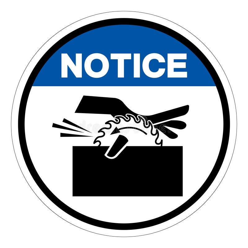 Notice Moving Saw Blade on Swing Machine Can Cut Symbol Sign, Vector ...