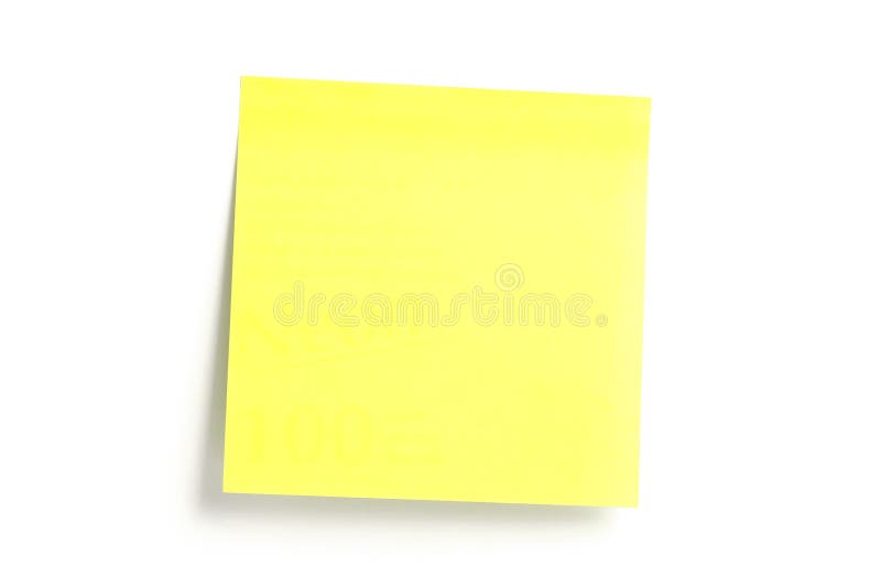 Notice paper stock photo. Image of postit, isolated, remember - 16283490