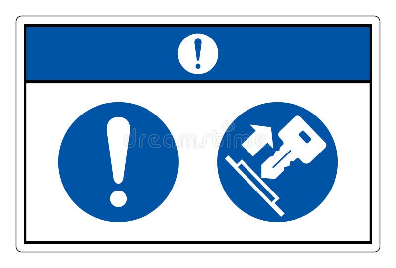 Notice Pull Plug Symbol Sign, Vector Illustration, Isolated on White ...