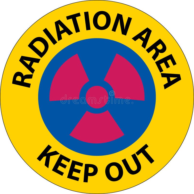 Notice X-Ray Radiation Sign on White Background Stock Vector ...