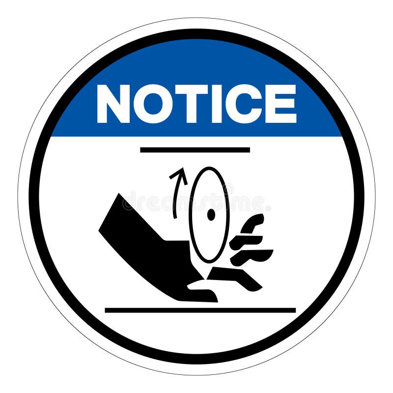 Notice Rotating Fan Blade Symbol Sign, Vector Illustration, Isolate on ...