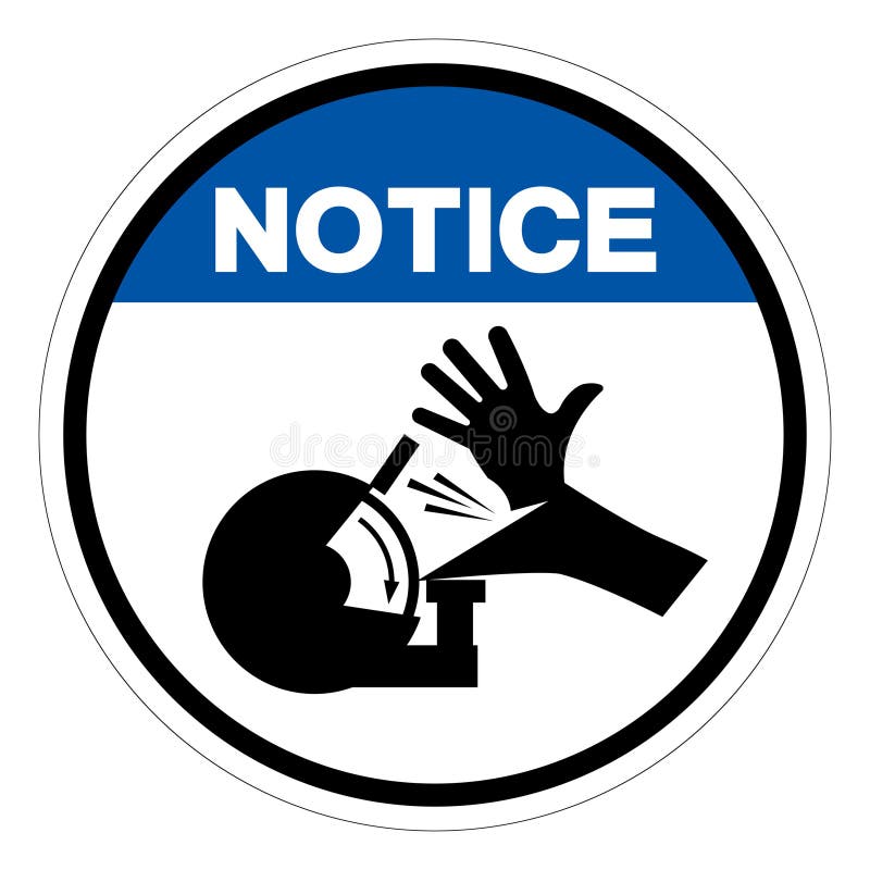 Notice Rotating Wheels Symbol Sign, Vector Illustration, Isolate on ...