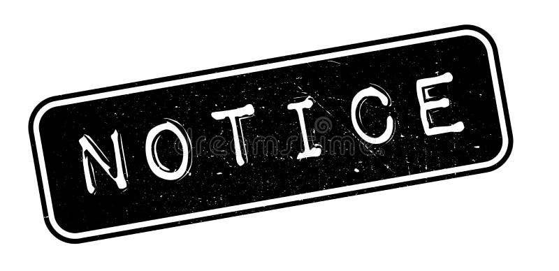 Notice rubber stamp stock illustration. Illustration of announcement ...