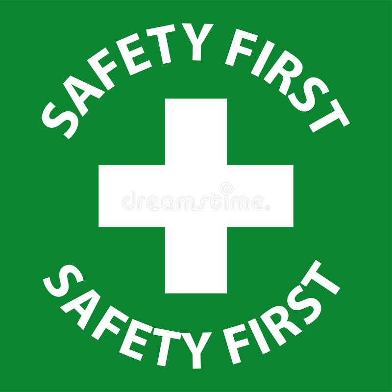 Safety First Chemical Storage Symbol Sign on White Background Stock ...