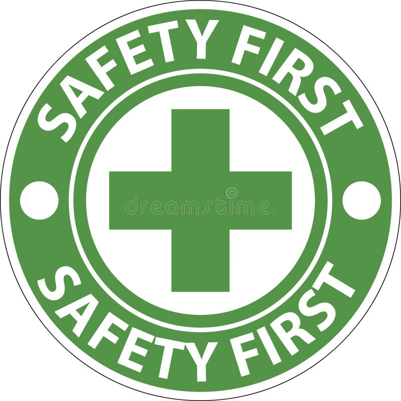 Safety First Chemical Storage Symbol Sign on White Background Stock ...