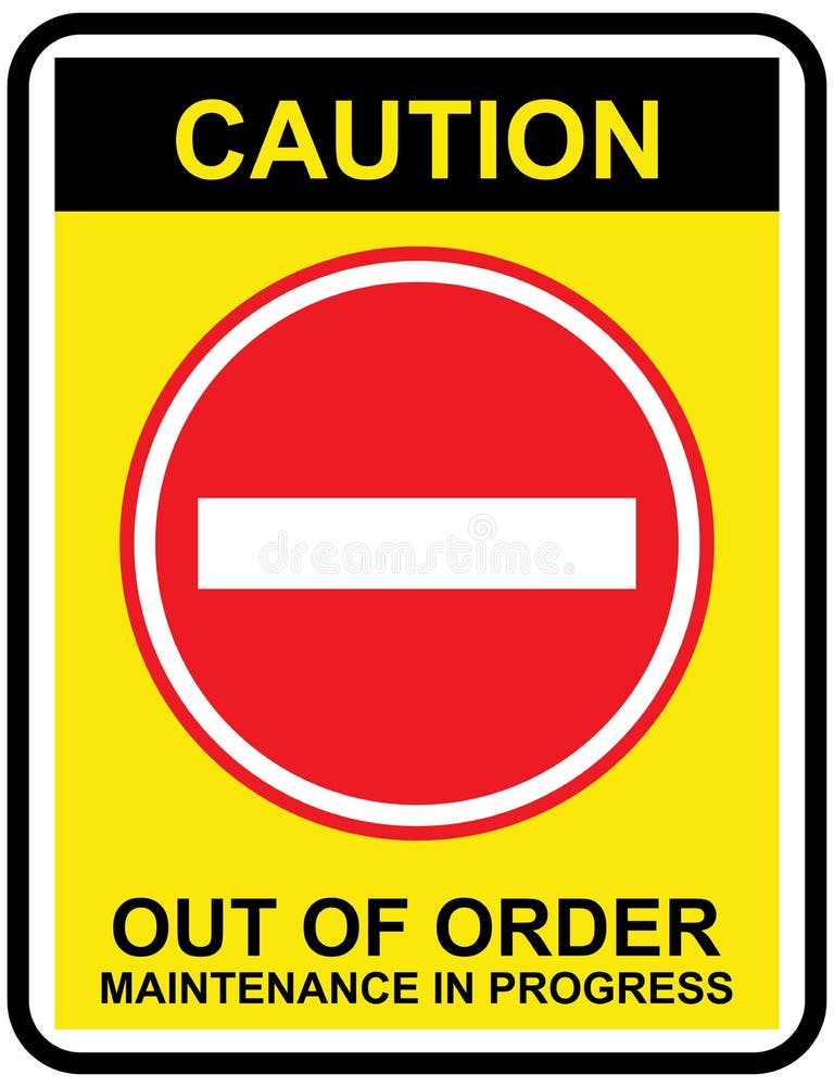 Caution Maintenance Stock Illustrations – 12,465 Caution Maintenance ...
